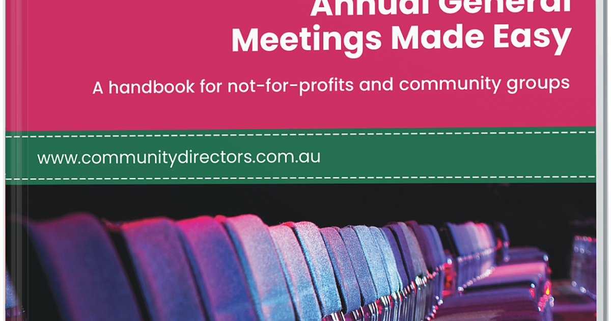 Institute of Community Directors Australia | Annual General Meetings…